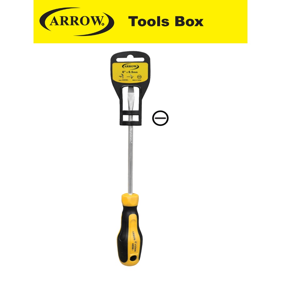 ARROW SLOTTED HEAD ( - ) ASD SERIES HIGH GRIP SCREWDRIVER EASY USE ...