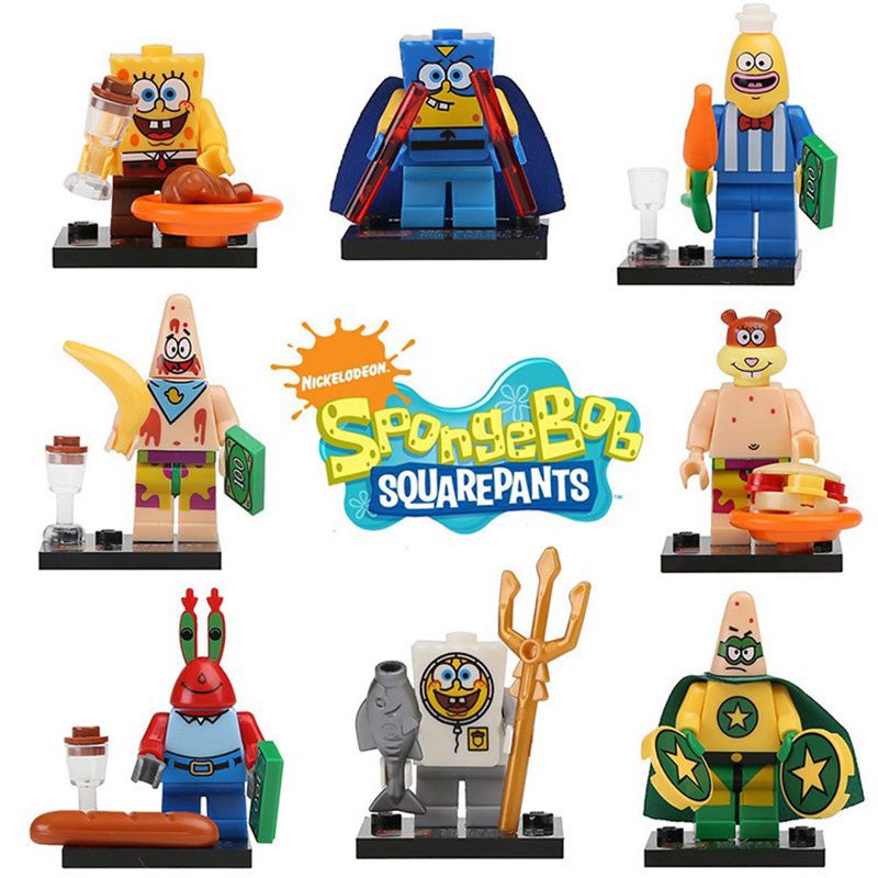 Building Block Spongebob Set A Fun Children's Toy For Girls Boys And ...