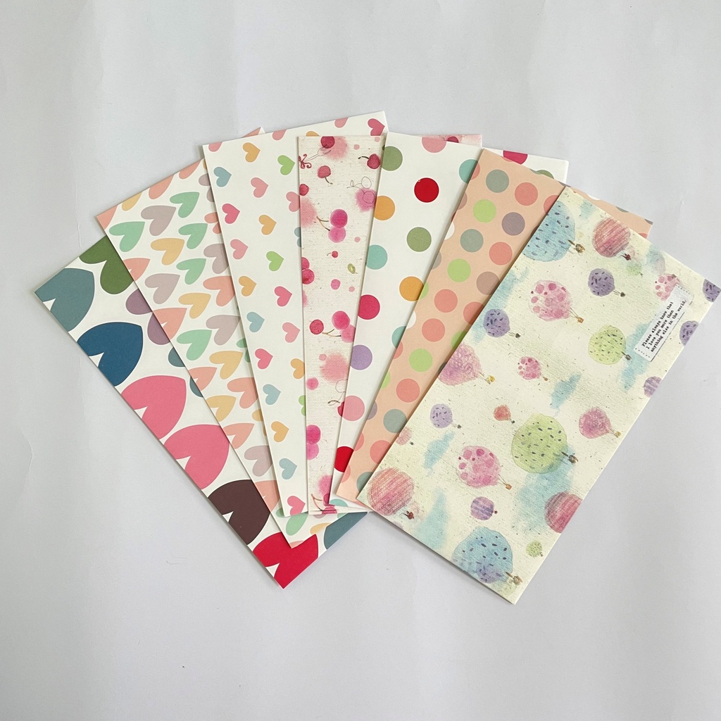 Envelope - Love Hearts Cherries Balloon -Deco Paper Letter Mail Post ...