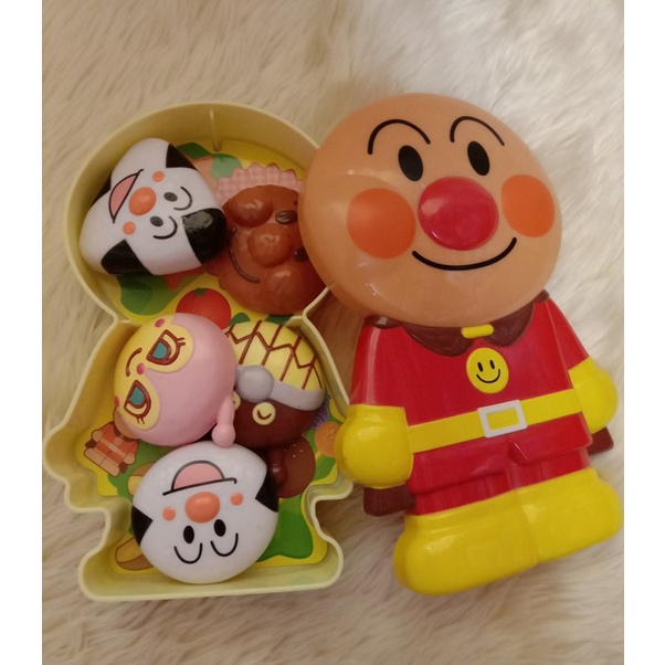 Original Japan Anpanman Lunch box Sushi Toys! so cute! Must collect ...