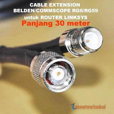 Linksys ROUTER CABLE EXTENSION CABLE COMMSCOPE (30M) | Shopee Malaysia