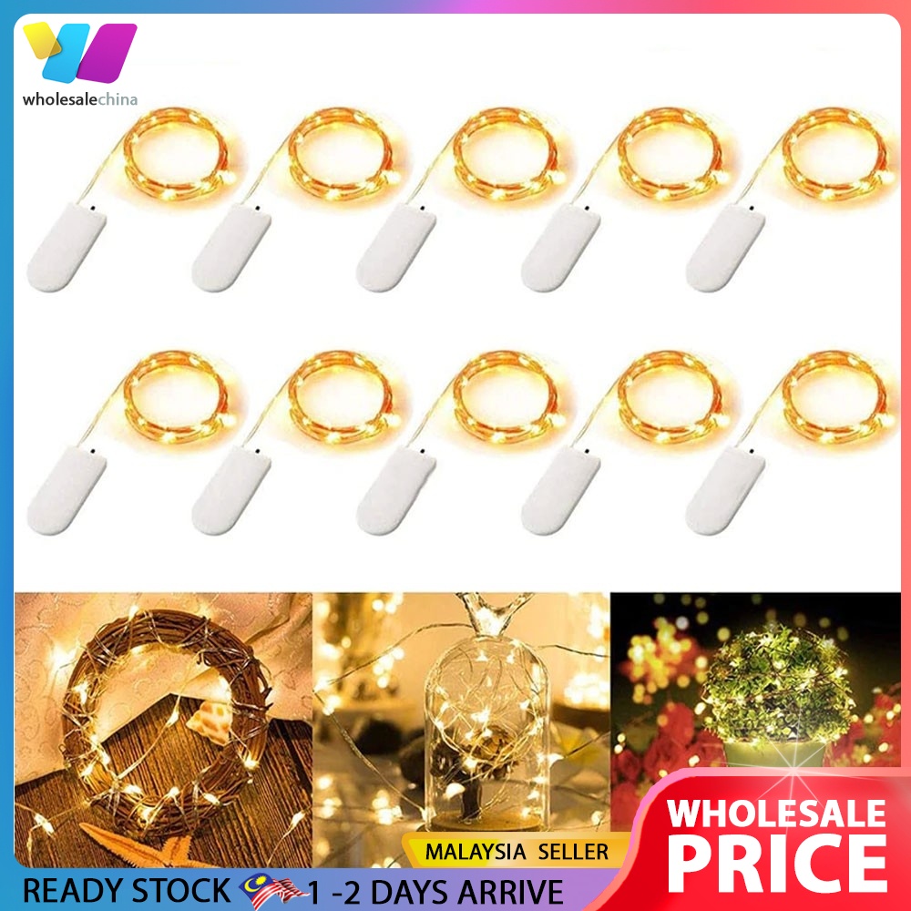 1M 2M 3M 5M 10M LED Fairy Light String Waterproof Home Bedroom ...