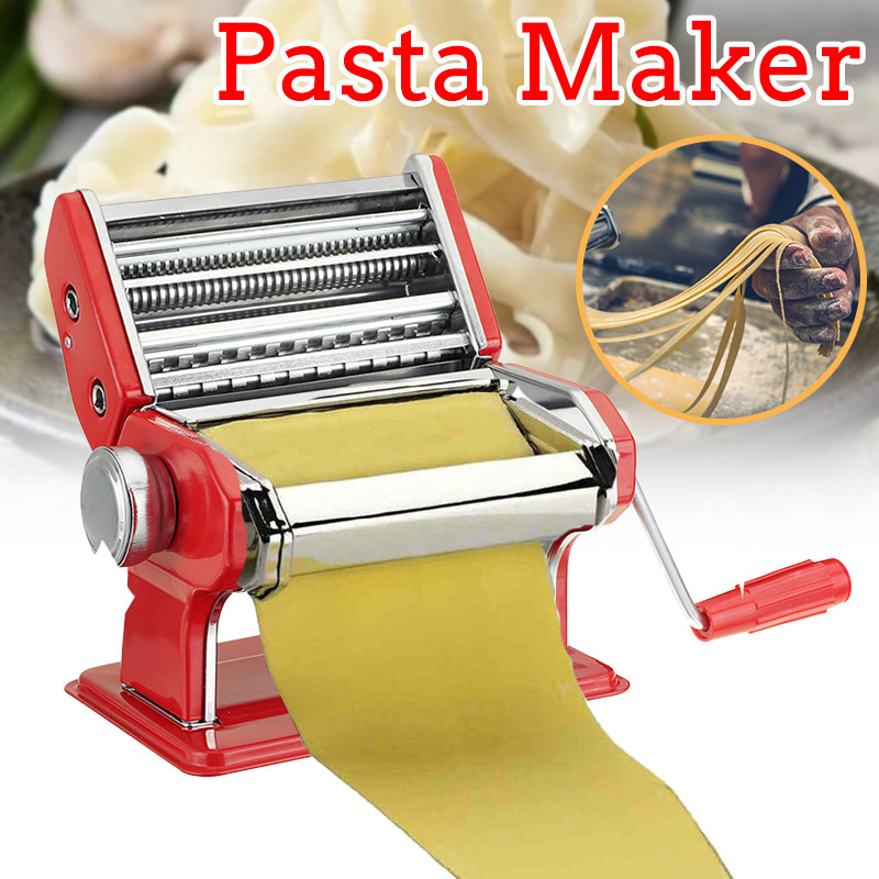 Red Lasagne Spaghetti Tagliatelle Ravioli Dumpling Maker Machine Steel ...
