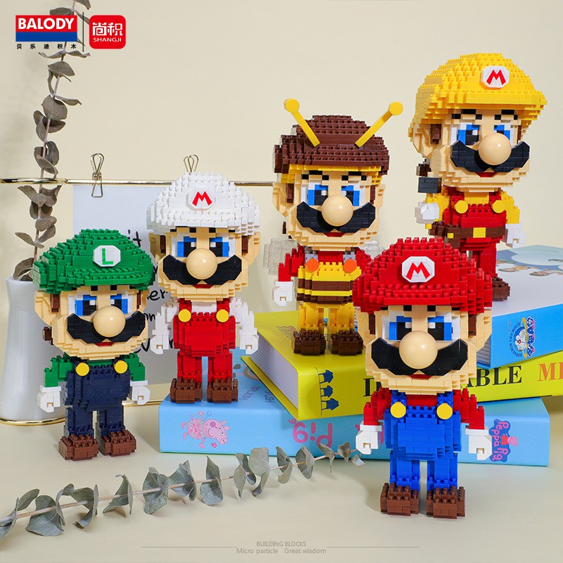 [Ready Stock] Balody Mario Blocks Collection 贝乐迪 马里奥系列积木玩具 | Shopee ...
