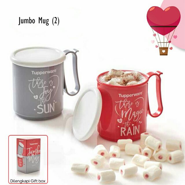 Tupperware Jumbo mug (2) 600ml | Shopee Malaysia