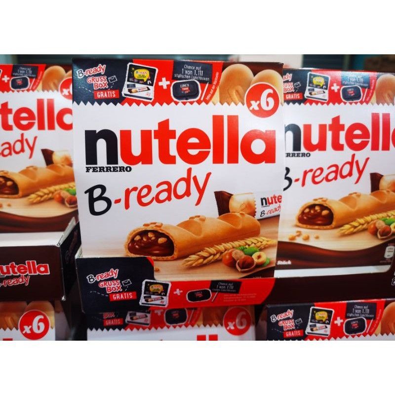 NUTTELLA B - READY ( 4 pek/88g ) , ( 6pek/132g ) (10 pek/220g) | Shopee ...