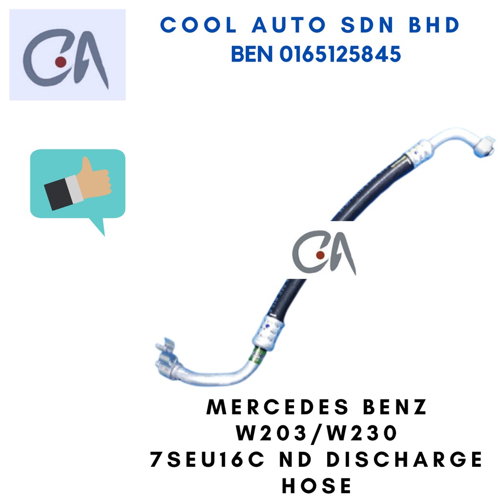 🔥READY STOCK 🔥MERCEDES BENZ W203/W230 7SEU16C ND DISCHARGE HOSE HS-3643 ...