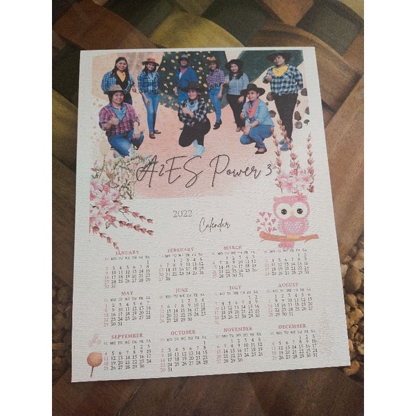 personalized laminated table calendar A4 SIZE for home/office/school ...