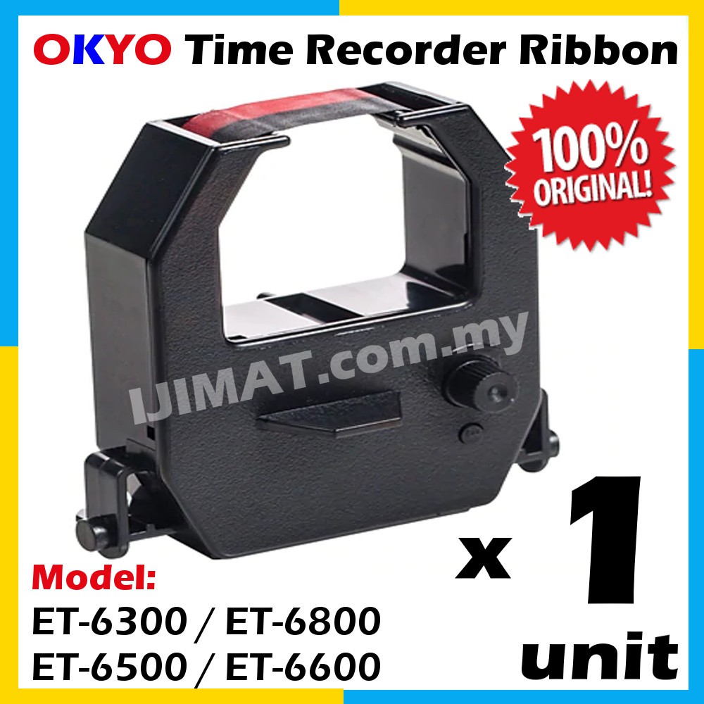 OKYO Time Recorder Ribbon Refill Ink ET-6100 ET-6200 ET-6300 ET-6500 ET ...