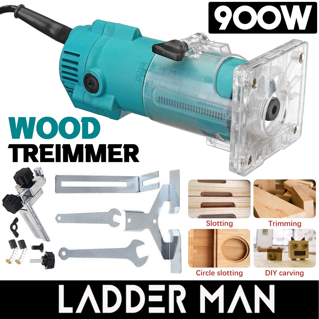 LDM-3703 900W Electric Hand Wood Trimmer Wood Laminate Palm Router Tool ...