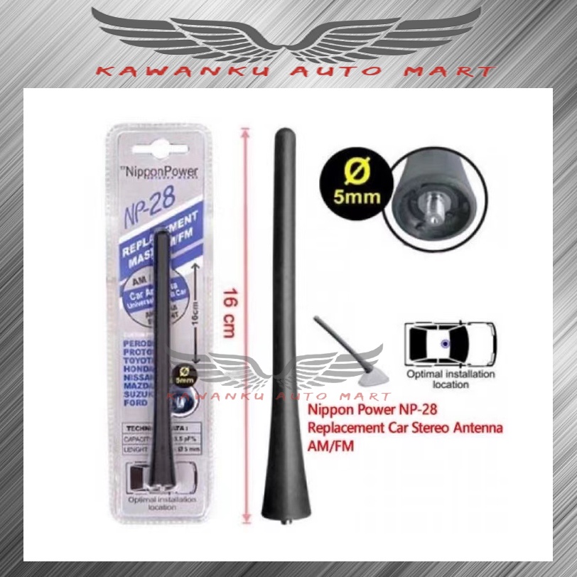 Car Roof Radio Antenna Pole Mast Perodua Myvi Alza Proton Waja Persona Vios Wish Swift (Nippon ...