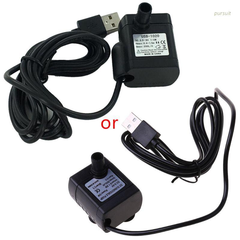 pur/ Mini USB Pump 200L/H Submersible Water Pumping Aquarium Fish ...