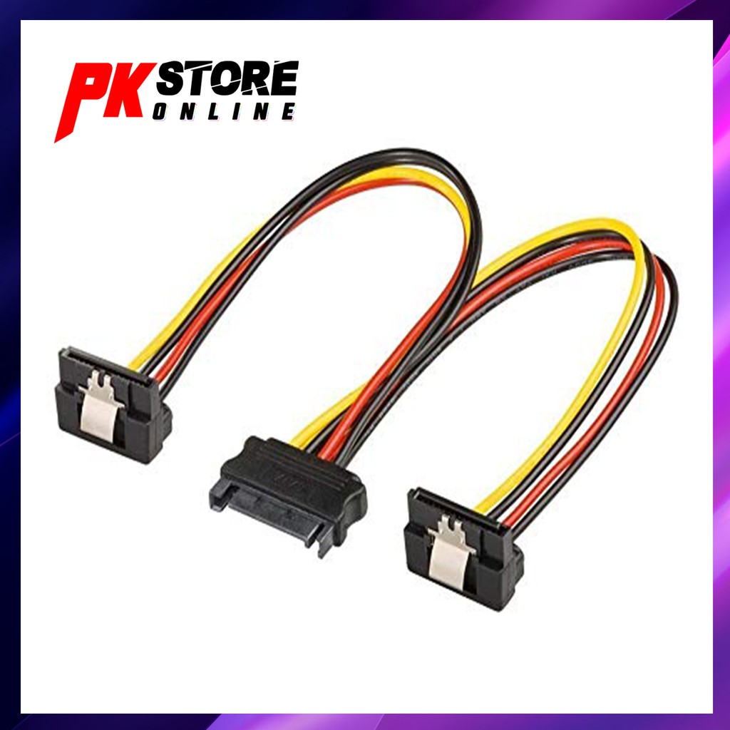 SATA POWER SPLITTER CABEL SSD HDD CPU MALE TO 2 4PIN IDE CABLE | Shopee ...