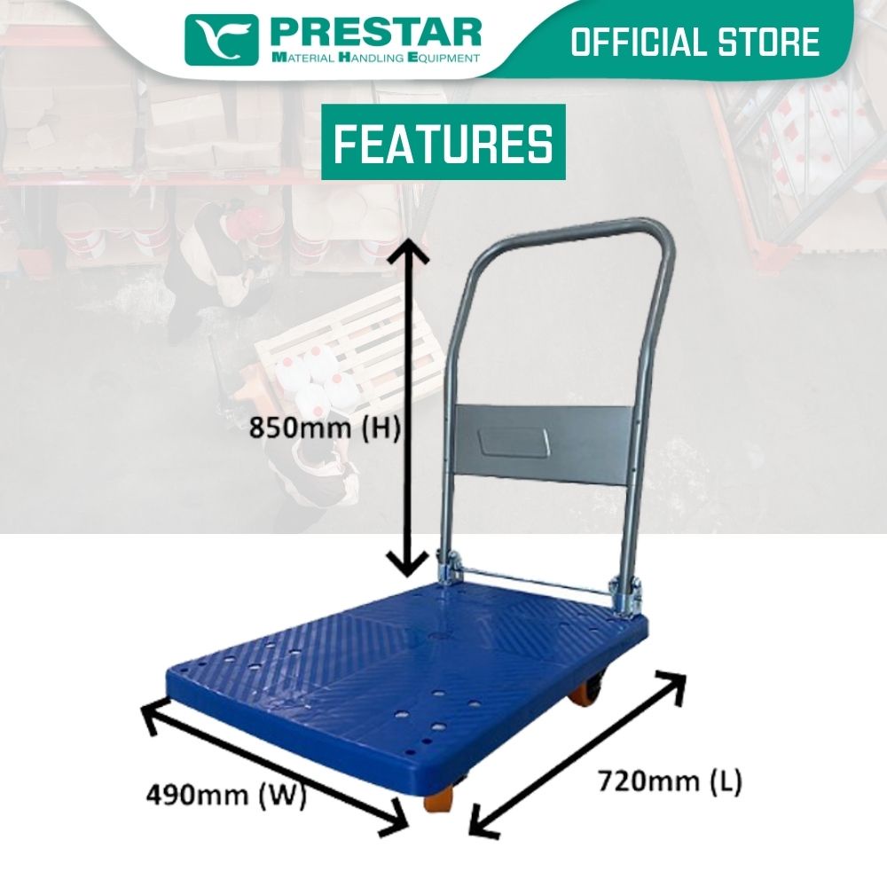 PVC Trolley 150kg PVC Foldable Trolley Hand Trolley Storage Hand Truck ...