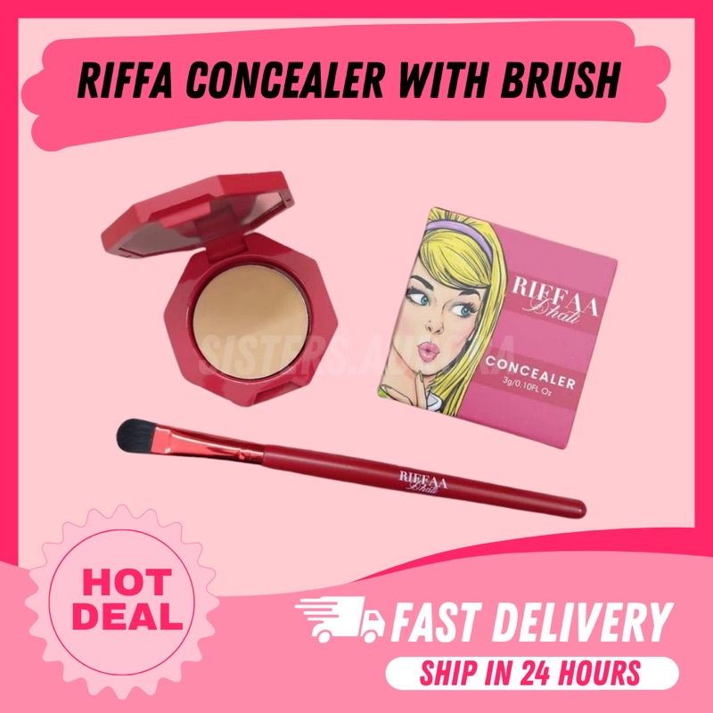 CONCEALER RIFFA WITH BRUSH ORIGINAL HQ 💯 | Shopee Malaysia
