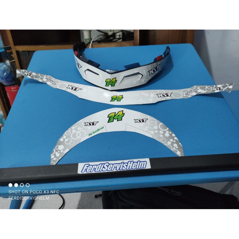 Sticker spoiler kyt tt course MODEL RTF high quality spoiler kyt tt ...