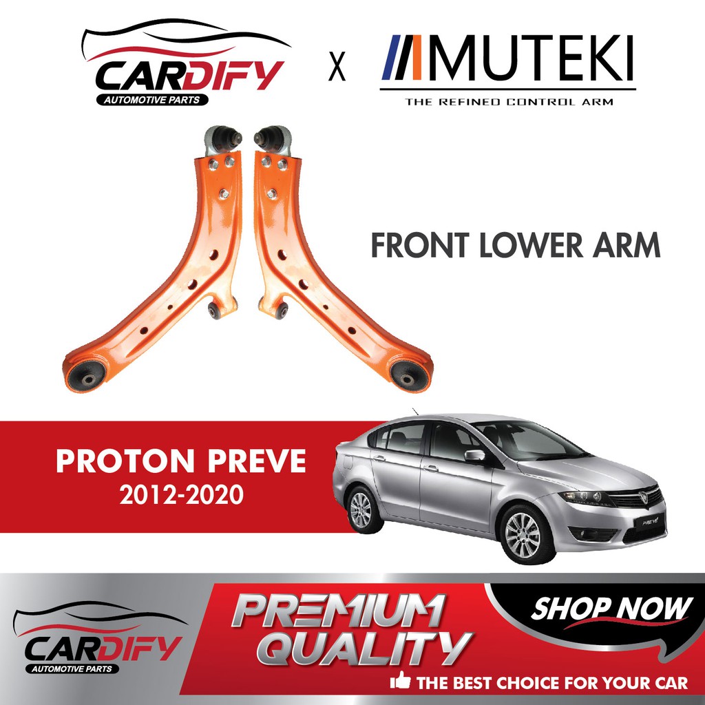 MUTEKI Front Lower Arm For Proton Preve (2012-2023) | Shopee Malaysia