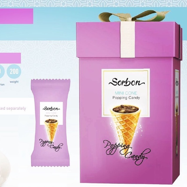 SORBON MINI CONE PEANUT/HAZELNUT/MINT/COCONUT/DARK CHOCOLATE&ALMOND ...