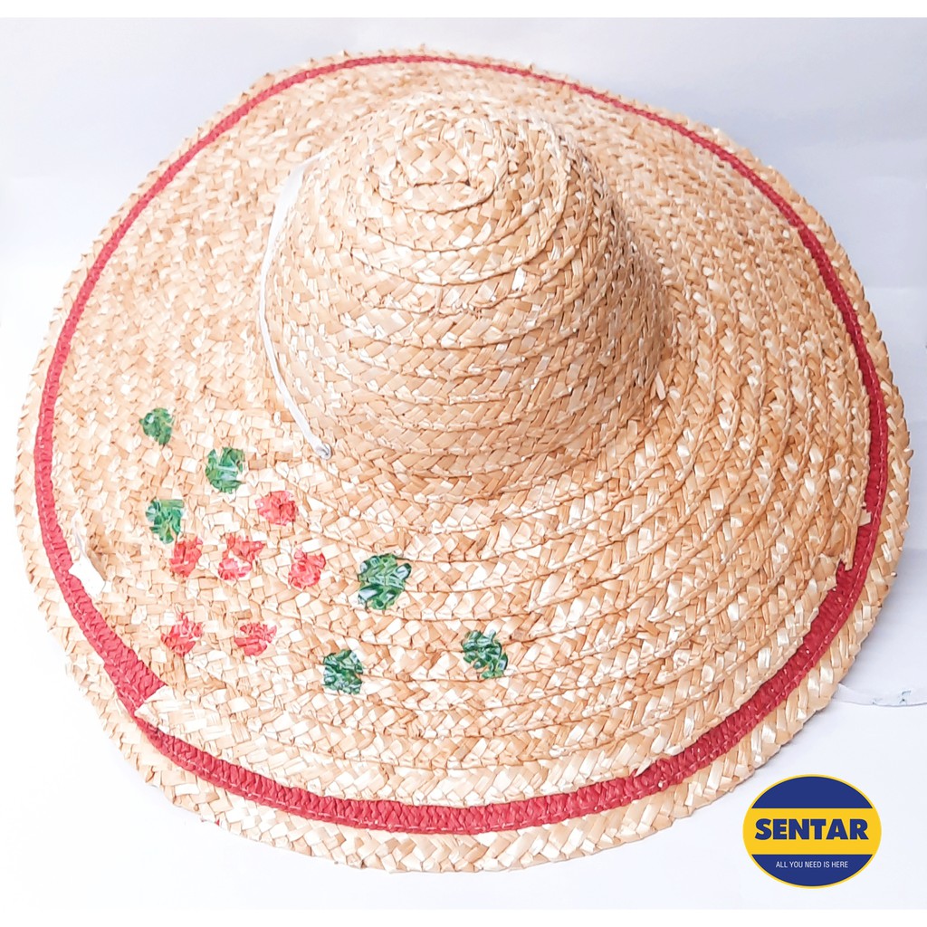 [100% Original] 20" Big Grass Straw Hat (Made In Vietnam) | Shopee Malaysia