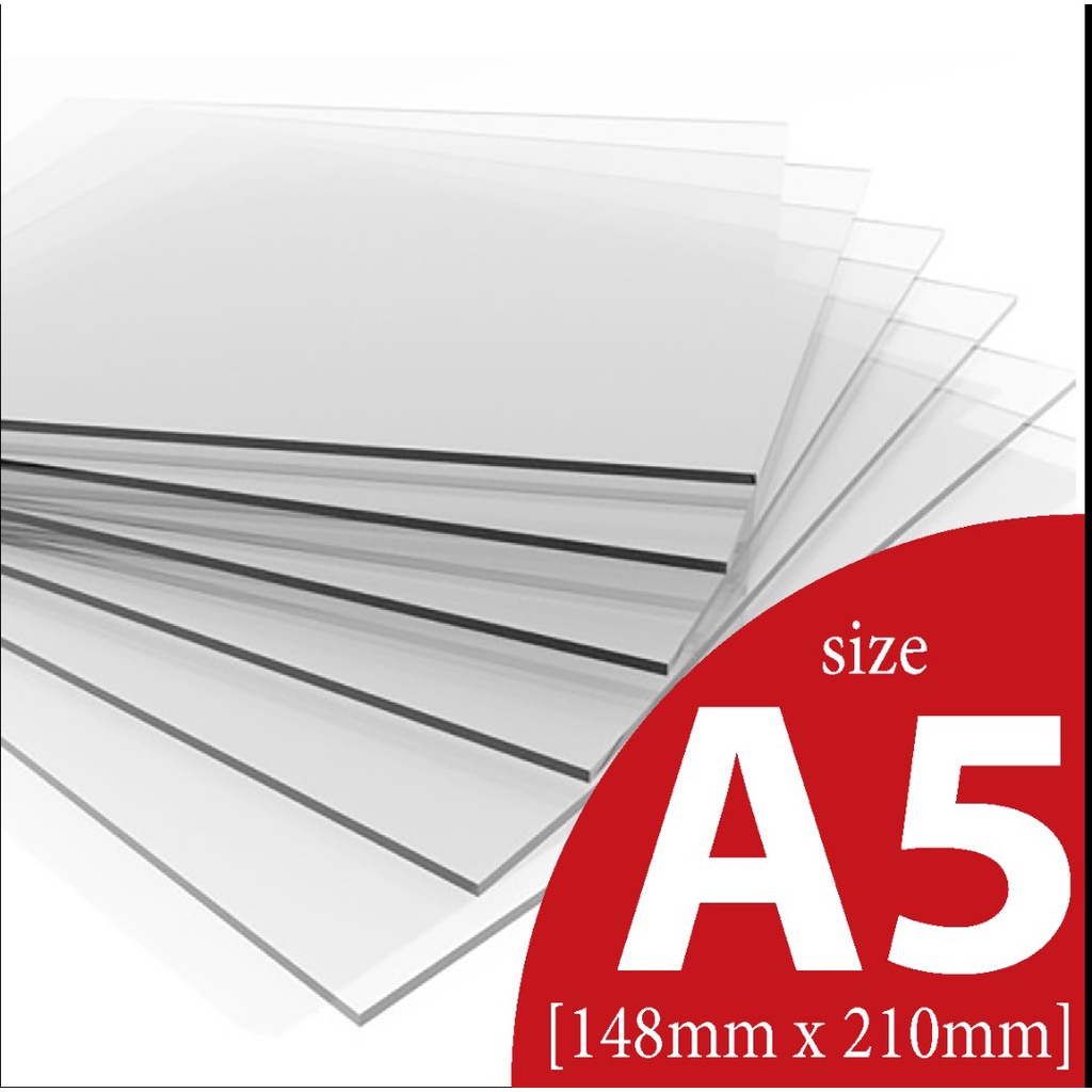 *Size A5* Transparent clear casting acrylic sheet Perspex board ...
