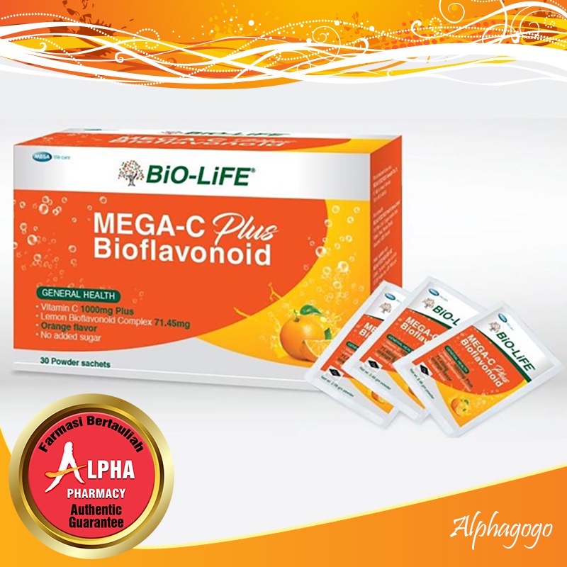 Bio-Life Mega-C Plus Bioflavonoid (30 Powder Sachets) | Shopee Malaysia
