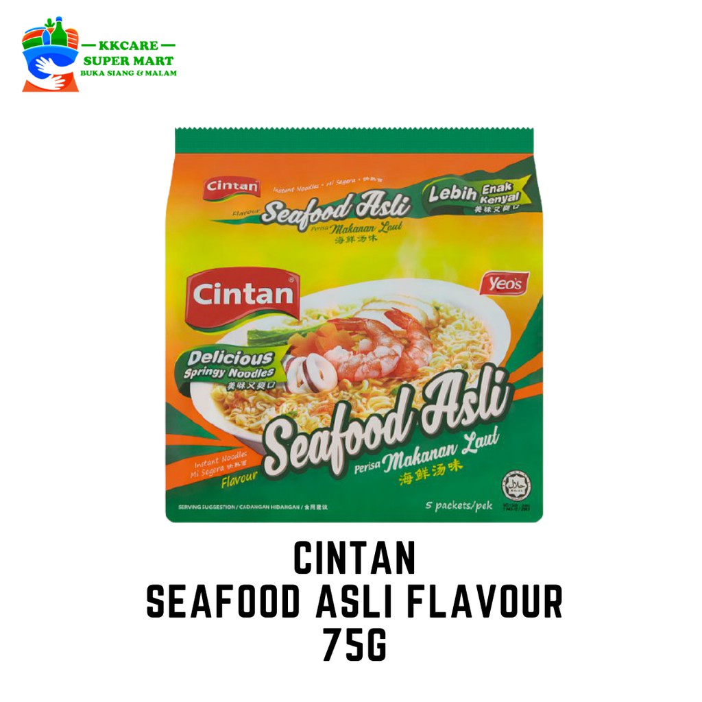Cintan - Seafood Asli Flavour [ 5 IN 1 PACK ] 75g | Shopee Malaysia