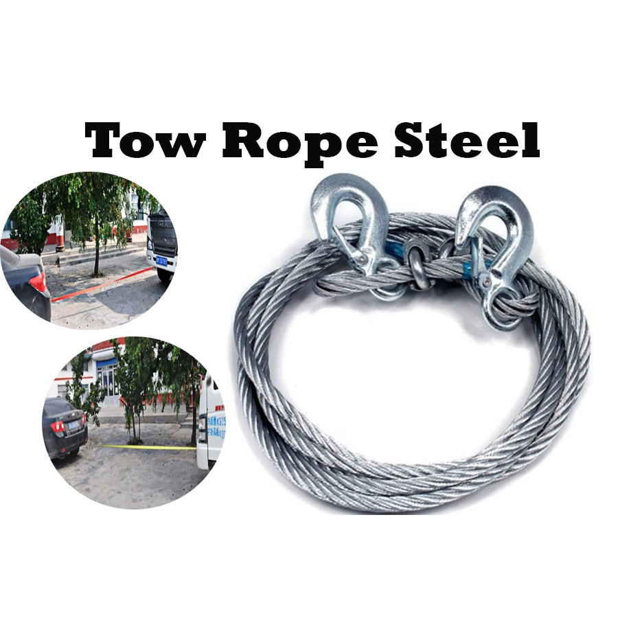 Emergency Rescue Wire Tow Rope Stainless Steel Car Truck SUV Vehicle ...