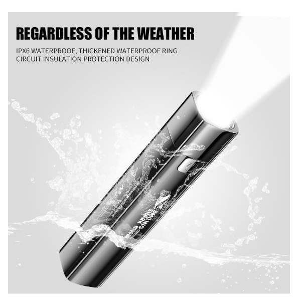 SMILING SHARK 2 in 1 USB Rechargeable Fast Charging Mini Led Torch ...