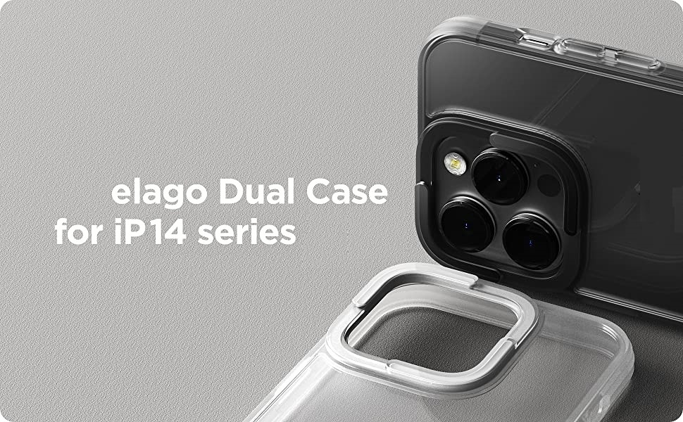 [ship from Johor] elago Dual Clear Case Compatible with iP14 Pro Max iP ...