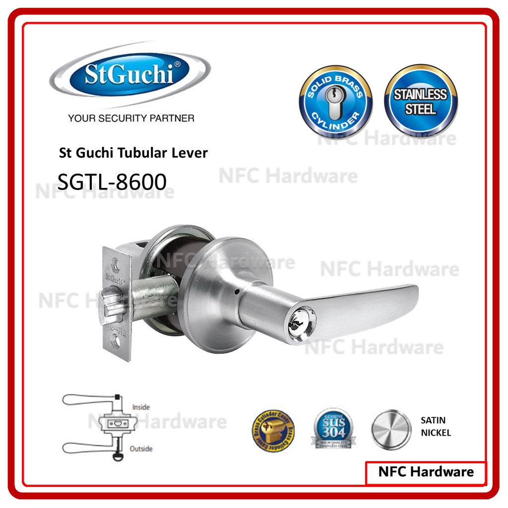 ST GUCHI SGTL 8600 / SGTL 8900 Tubular Lever Lock | Shopee Malaysia