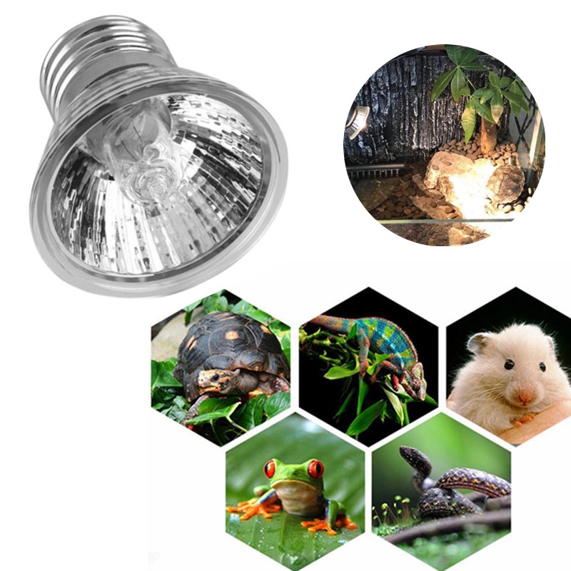 25/50/75W UVA+UVB Reptile Lamp Bulb Turtle Tank Basking Light Bulbs ...