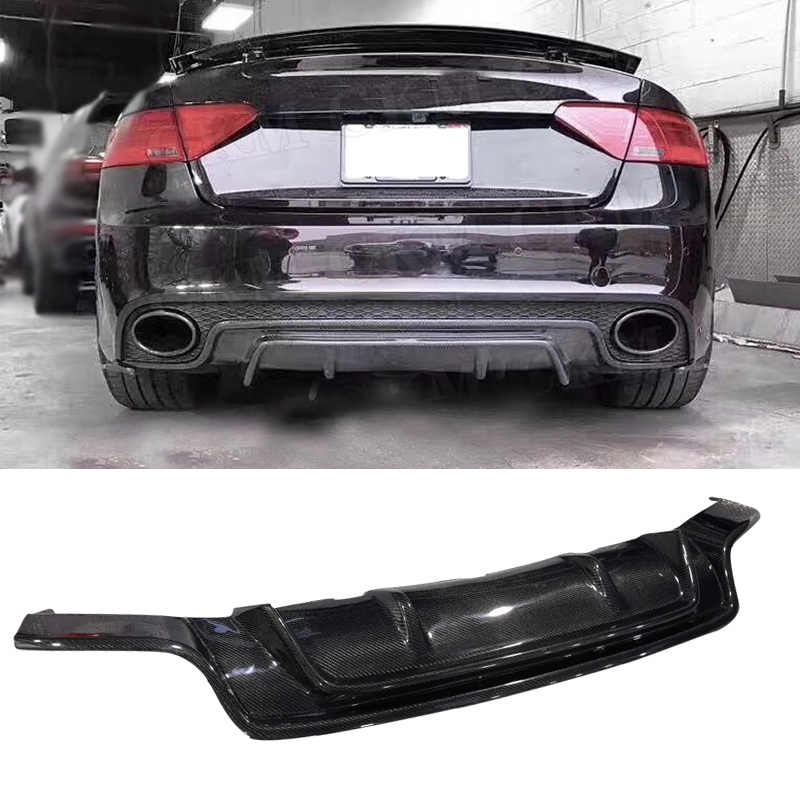 Car Carbon Fiber Rear Diffuser Spoiler for Audi A5 RS5 2012-2016 Rear ...