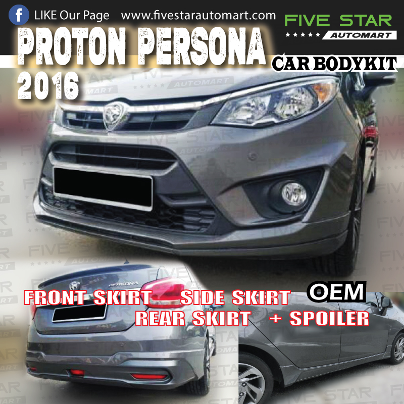 Proton Persona 2016 OEM Full Set Bodykit + Spoiler | Shopee Malaysia