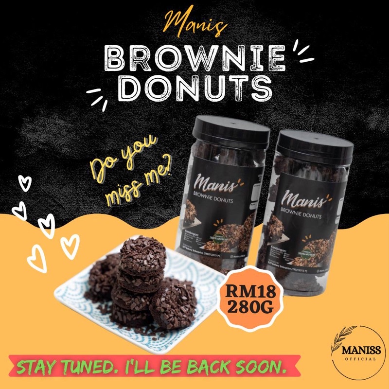 [MANIS OFFICIAL HQ] BROWNiE DONUTS | Shopee Malaysia