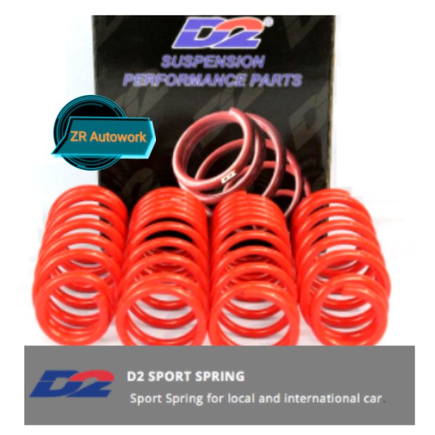 Ready Stock New D2 Racing Lowered Sport Spring Proton Saga FLX / Iriz 1 ...