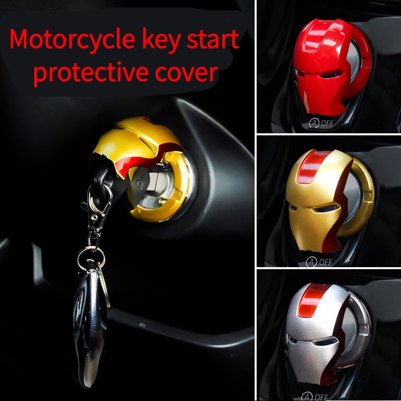 Electric Motorcycle Key Start Protective Cover Decoration Universal ...