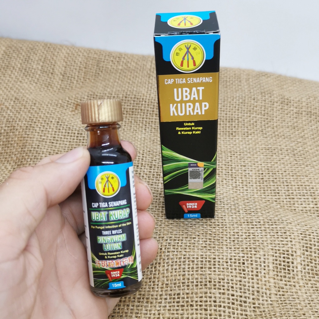 [ORIGINAL] UBAT KURAP (15ML)/ RINGWORM LOTION for skin Fungal infection ...