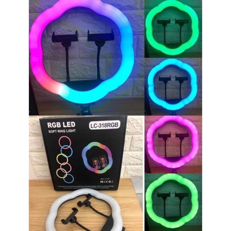 LC-318RGB LED FOLLOWER SHAPE RGB SOFT RING LIGHT | Shopee Malaysia