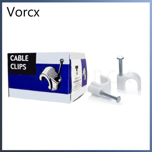 PVC Cable Clip with Nail Wire U-Clip Wall | Shopee Malaysia