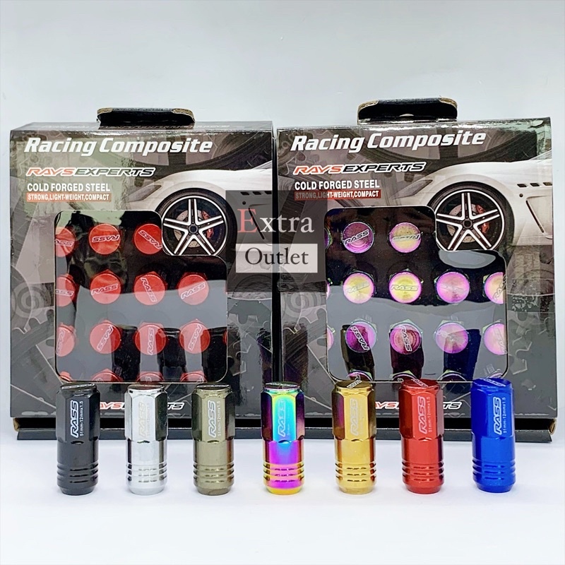 RAYS Nut Panjang Tyre Nut Rays Racing Nut Rays Steel Nut Besi Long ...
