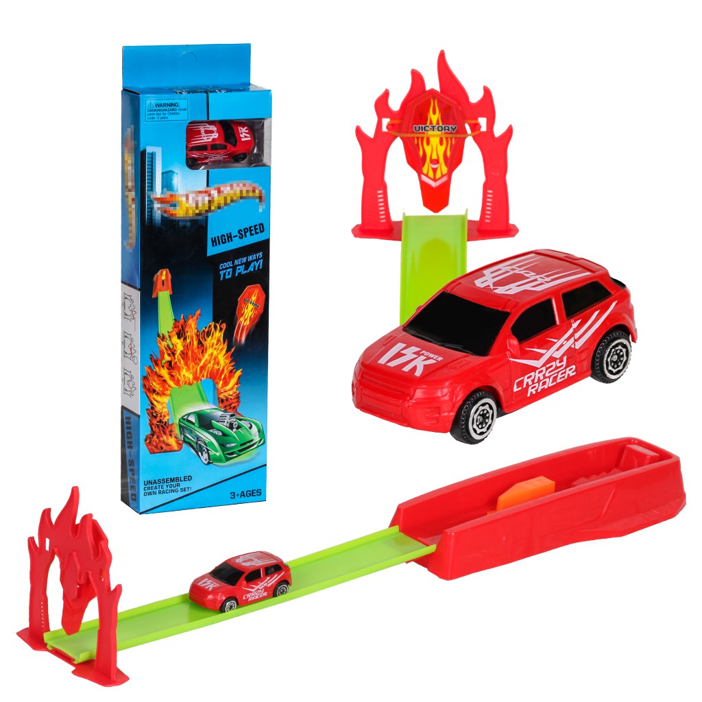 [NAShop] Toy Car track launcher racing trackset HOTROAD playset diecast ...