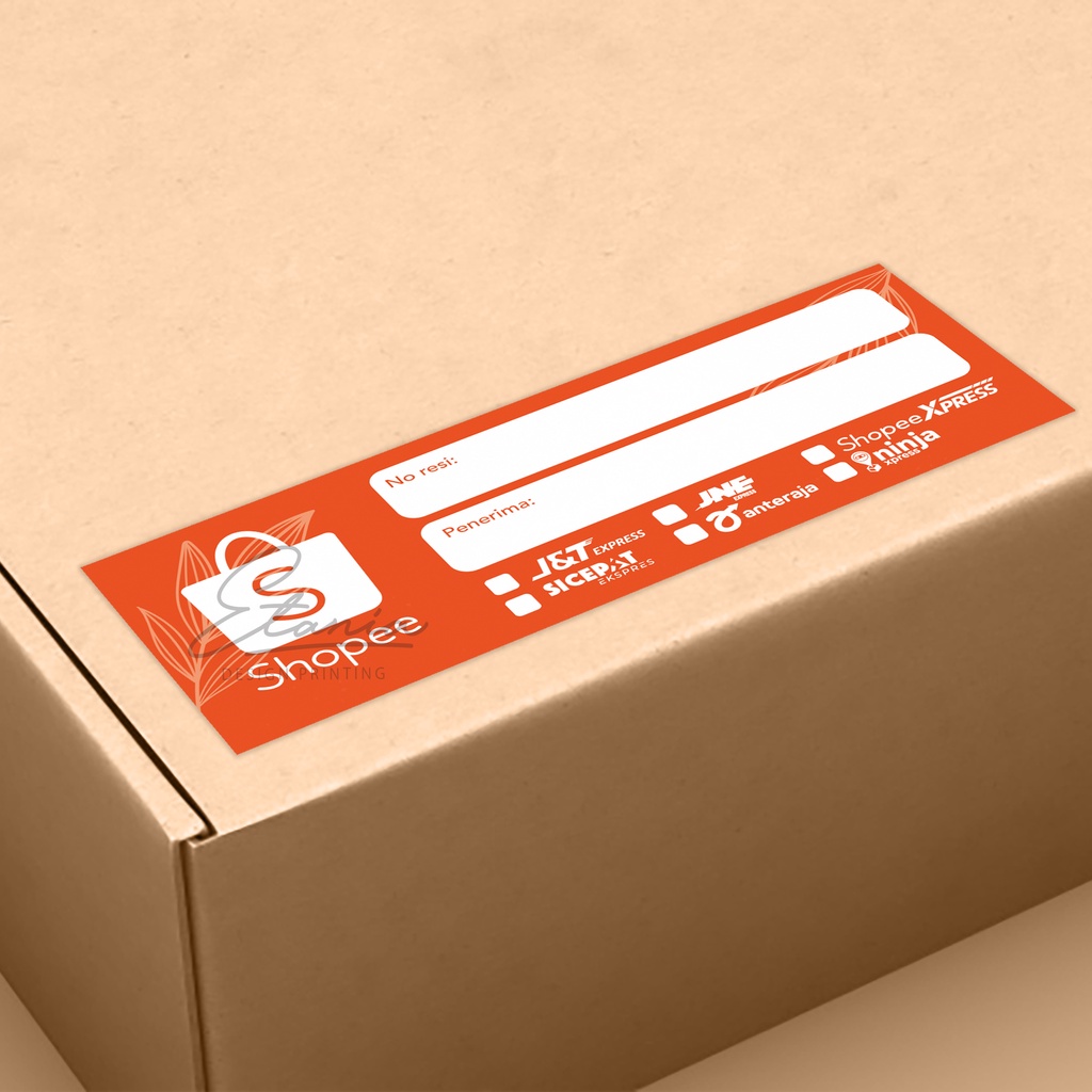 Shopee Delivery Labels / Shopee Delivery Stickers / Receipt Labels ...
