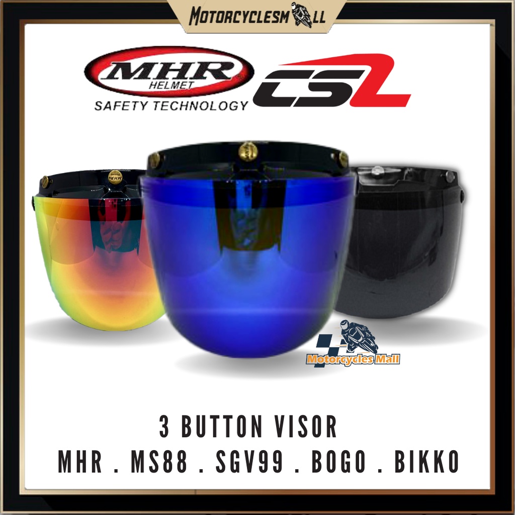 MHR 💯 ESPADA CS2 Original Siang Malam 3 Pin Visor Tinted / Semi Gold / Semi Blue MS88 SGV99 BOGO ...
