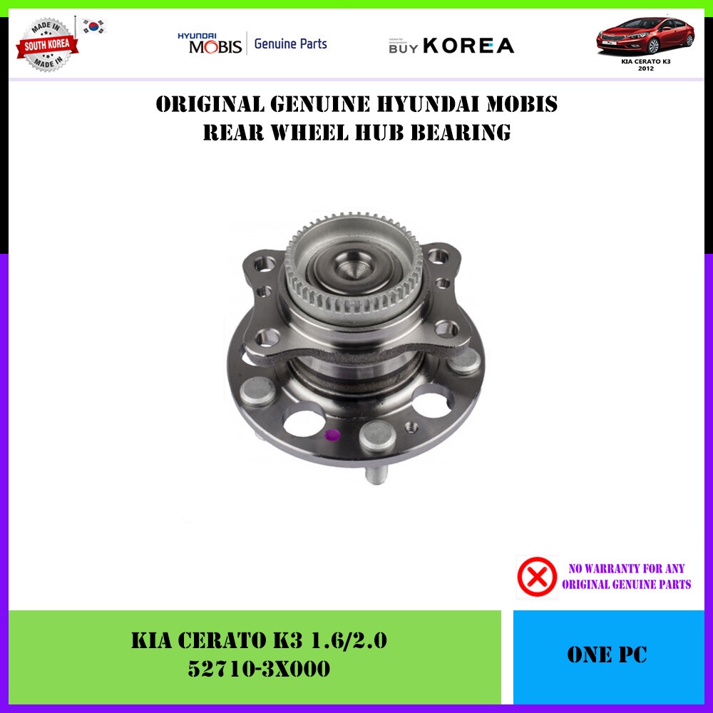 Kia Cerato K3 1.6/2.0 Rear Genuine Hyundai Kia Mobis Wheel Hub Bearing ...