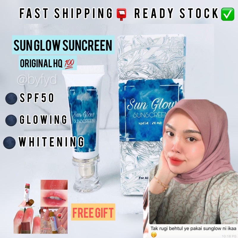 [DIRECT HQ💯] READY STOCK SUN GLOW SUNSCREEN HQ SUNSCREEN VIRAL TIKTOK ...