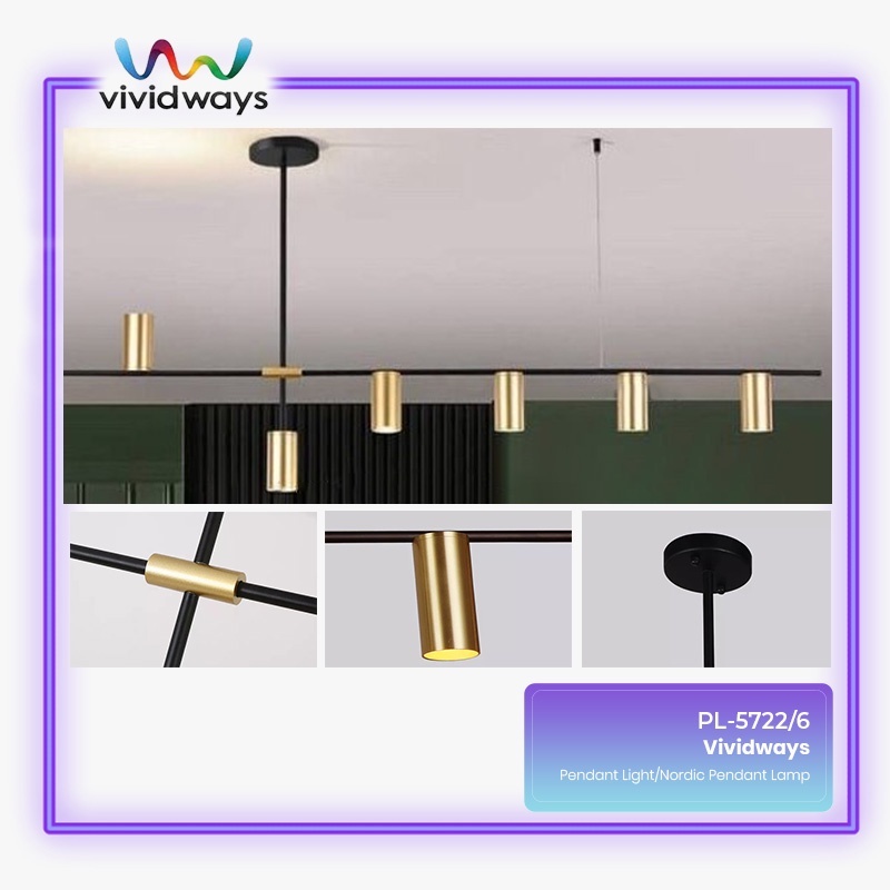 K2 VIVIDWAYS PENDANT LIGHT PL-5722/6 NORDIC PENDANT LAMP | Shopee Malaysia