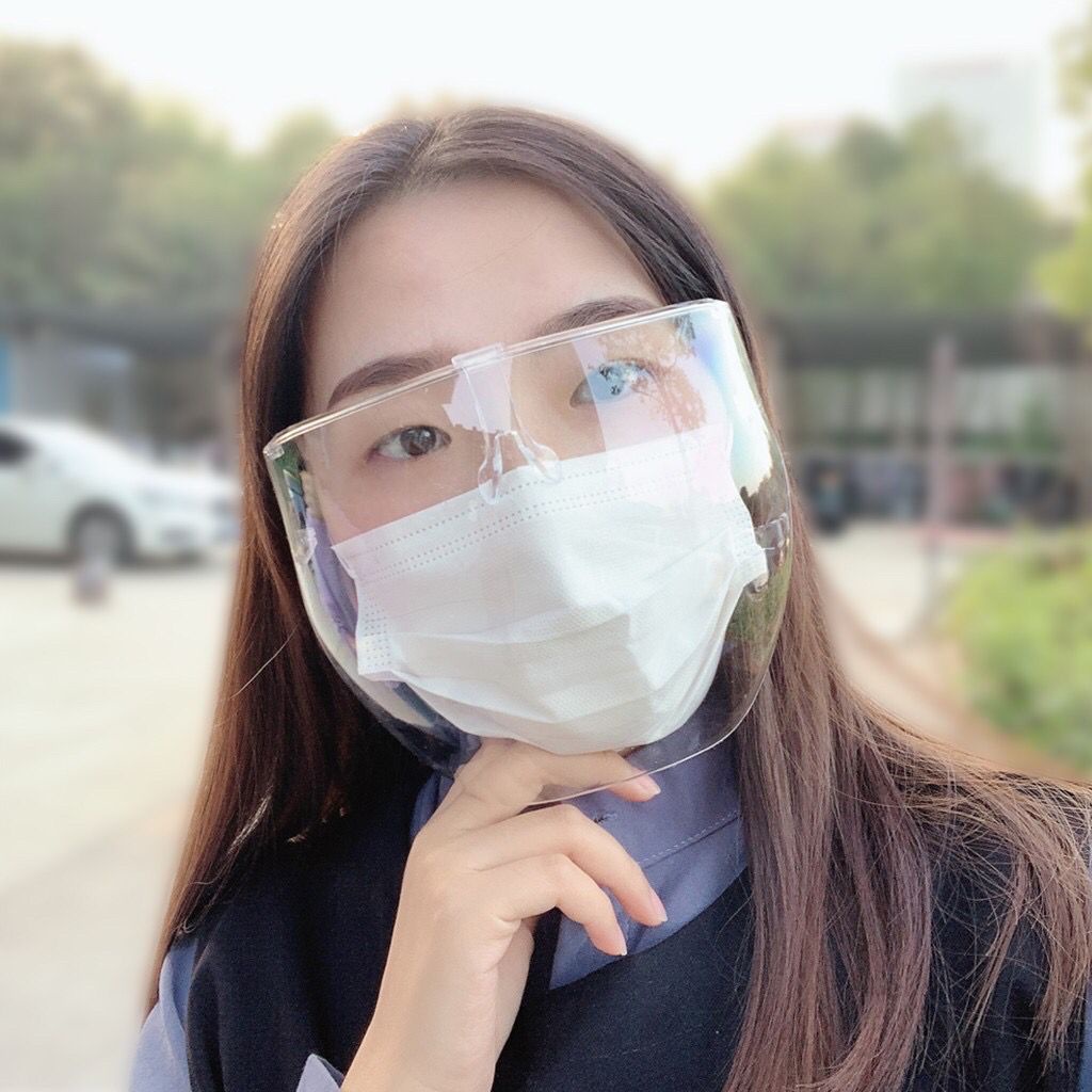 Face Shield Transparent Mask Protective Glasses Splash-proof Full Face ...