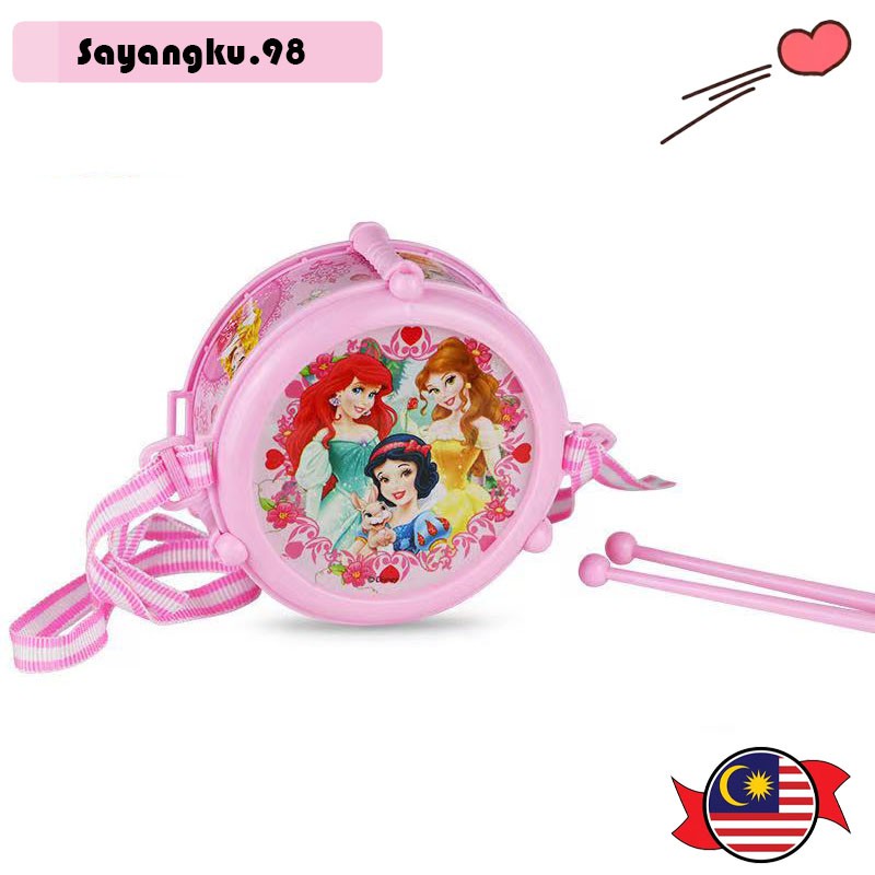 Girl Early Learning Frozen Elsa Rattle Drum Children Toys (Gendang ...