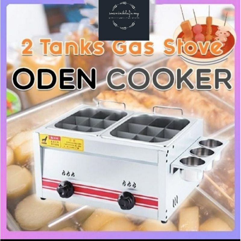 16 L stainless steel commercial gas oden cooker steamboat lok stove ...