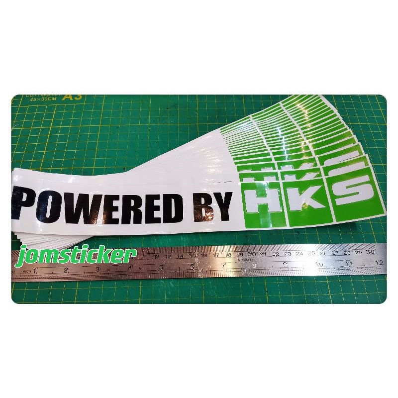 Sticker powered hy HKS (sticker cutting) | Shopee Malaysia